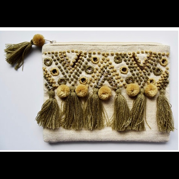 Bags | Beaded Pouch From India | Poshmark